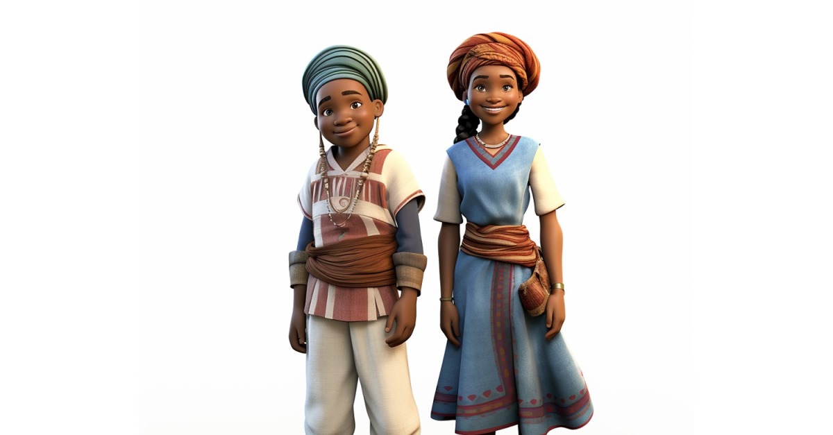 Courses mondiales de couples de garçons et de filles en costume ...