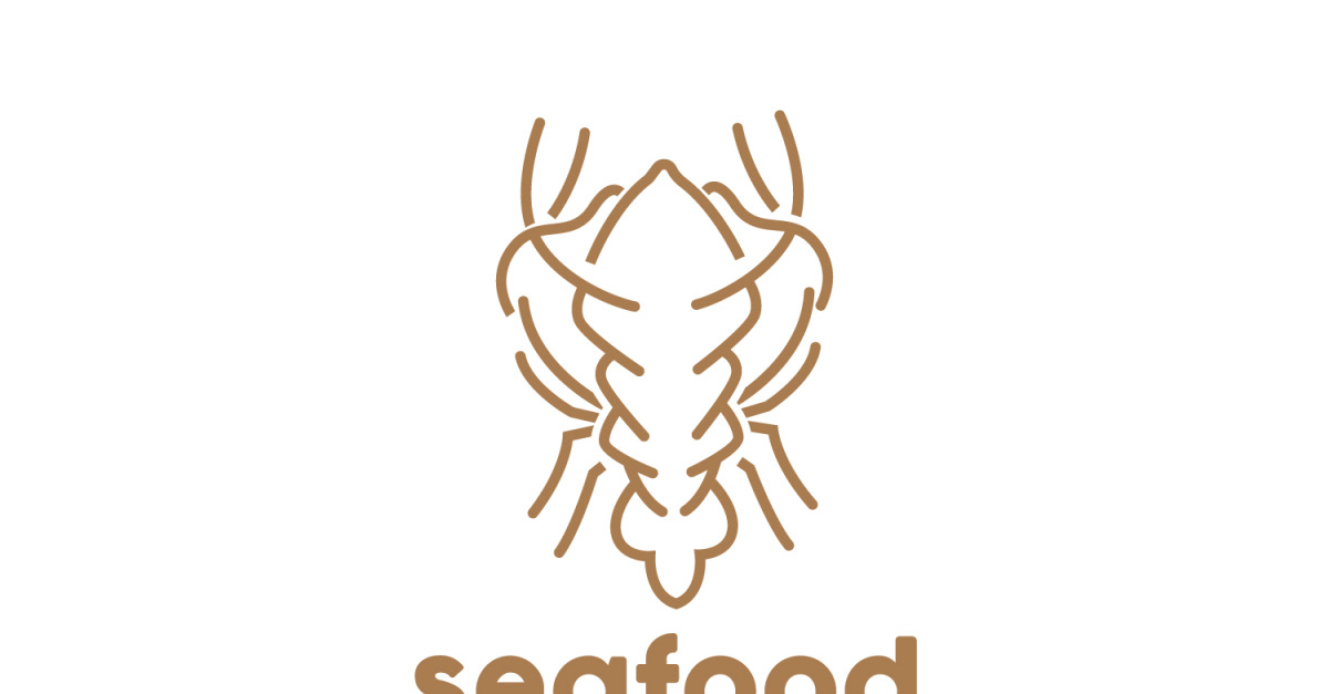 Sea animal lobster logo design vector V3 - TemplateMonster