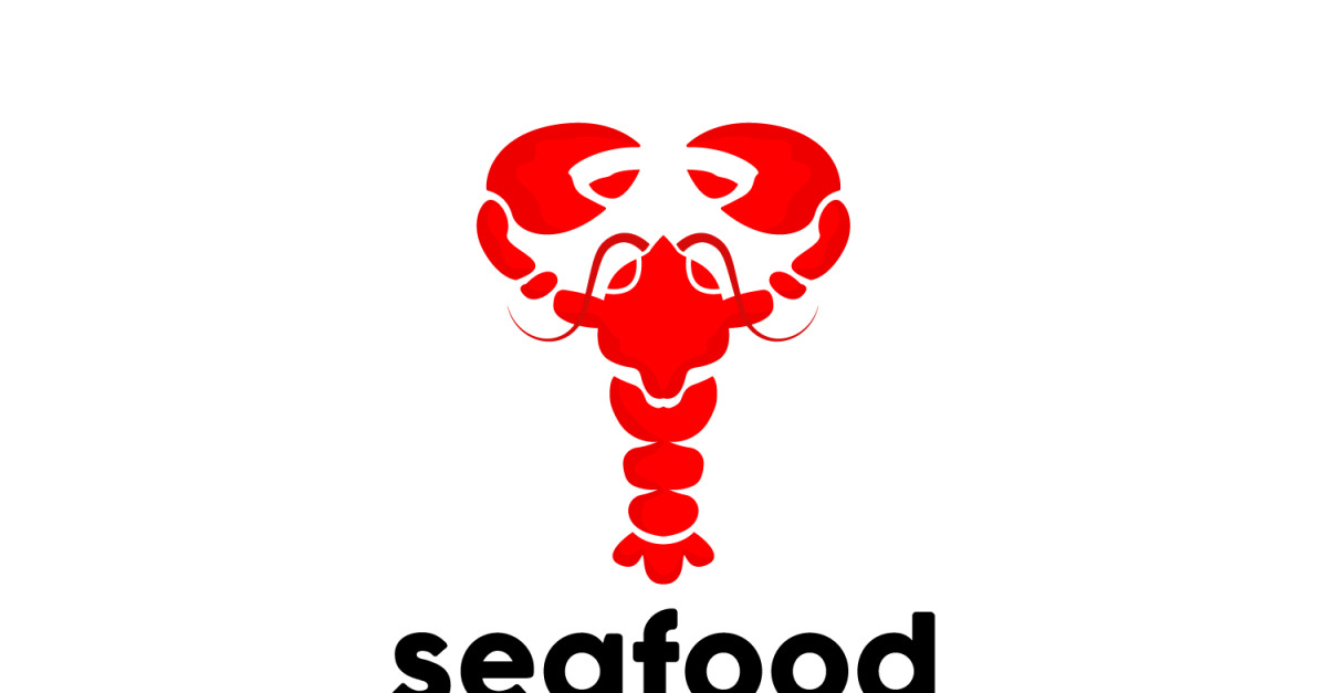 Sea animal lobster logo design vector V6 - TemplateMonster
