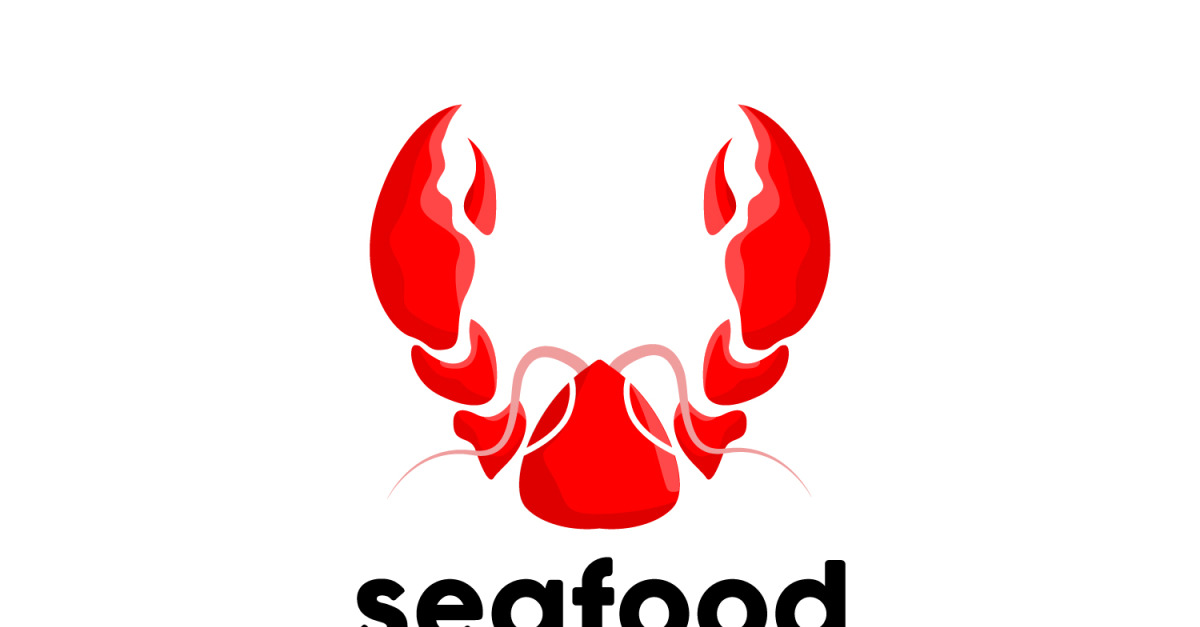 Sea animal lobster logo design vector V8 - TemplateMonster