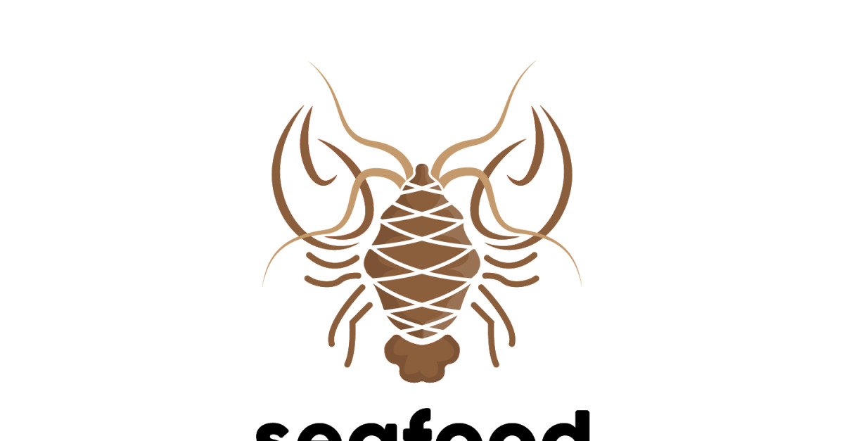 Sea animal lobster logo design vector V9 - TemplateMonster