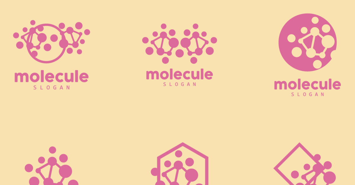 Nöron Logosu Molekül Logo Tasarımı SET5 - TemplateMonster