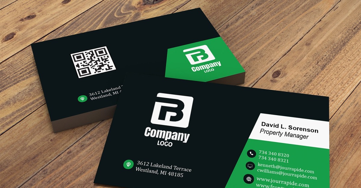 Sophisticated Executive Business Card Layout