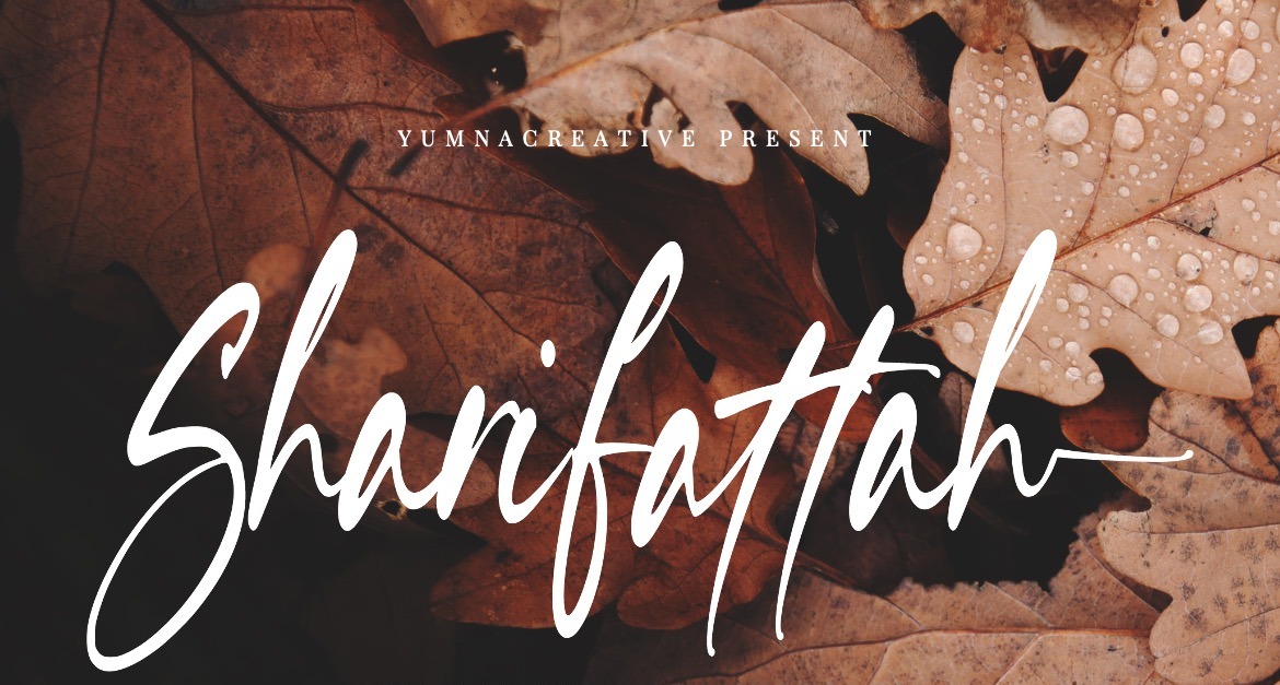 Sharifattah - Fuente manuscrita #420746 - TemplateMonster