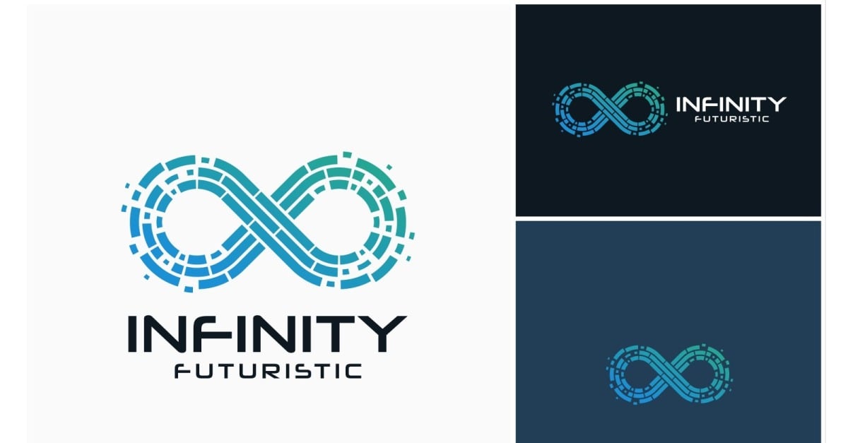 Infinity Infinite Technology Digital Logo - TemplateMonster