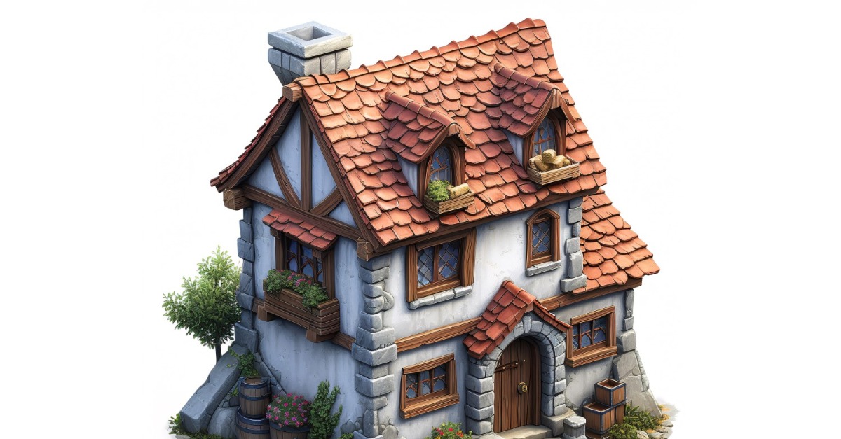 Medieval Barracks Set of Video Games Assets Sprite Sheet 3