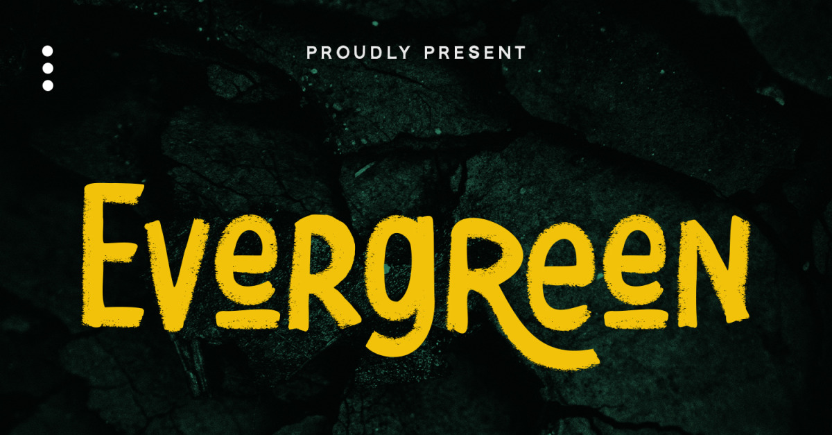 Evergreen - Police d'affichage moderne - TemplateMonster