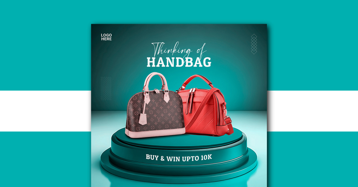 Handbag Discount Flyer Design Template - TemplateMonster