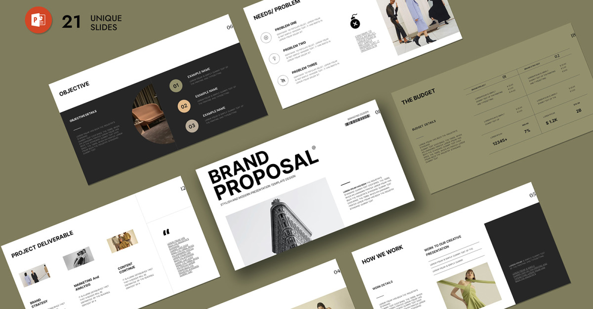 Smart Brand Proposal Template #421420 - TemplateMonster