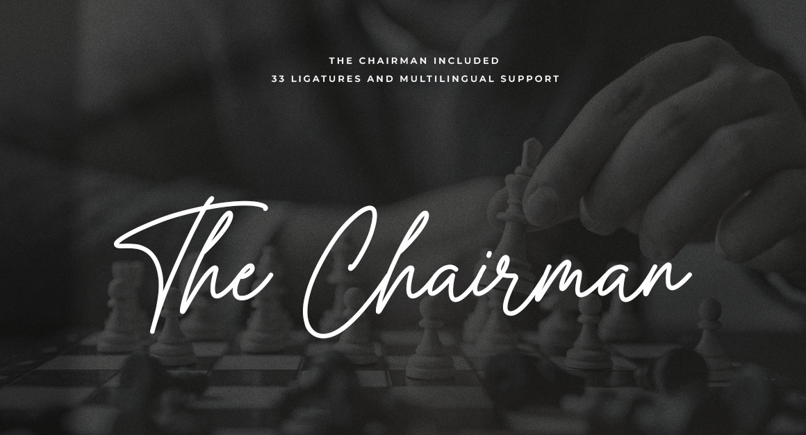 Fuente de firma moderna The Chairman - TemplateMonster
