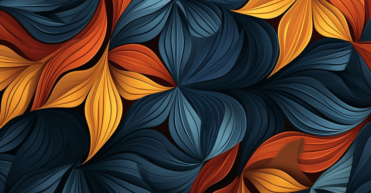 Rainbow leaves pattern_colorful leaf pattern_premium leaves art background