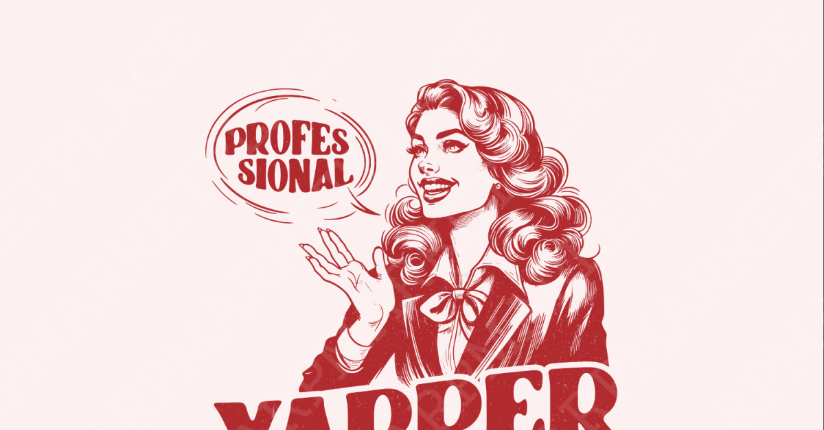 Yapper PNG professionnel, Conception de sublimation rétro, Funny ...