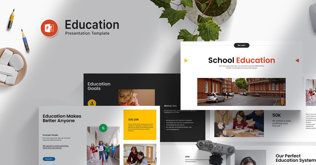 Creative Education PowerPoint Presentation - TemplateMonster