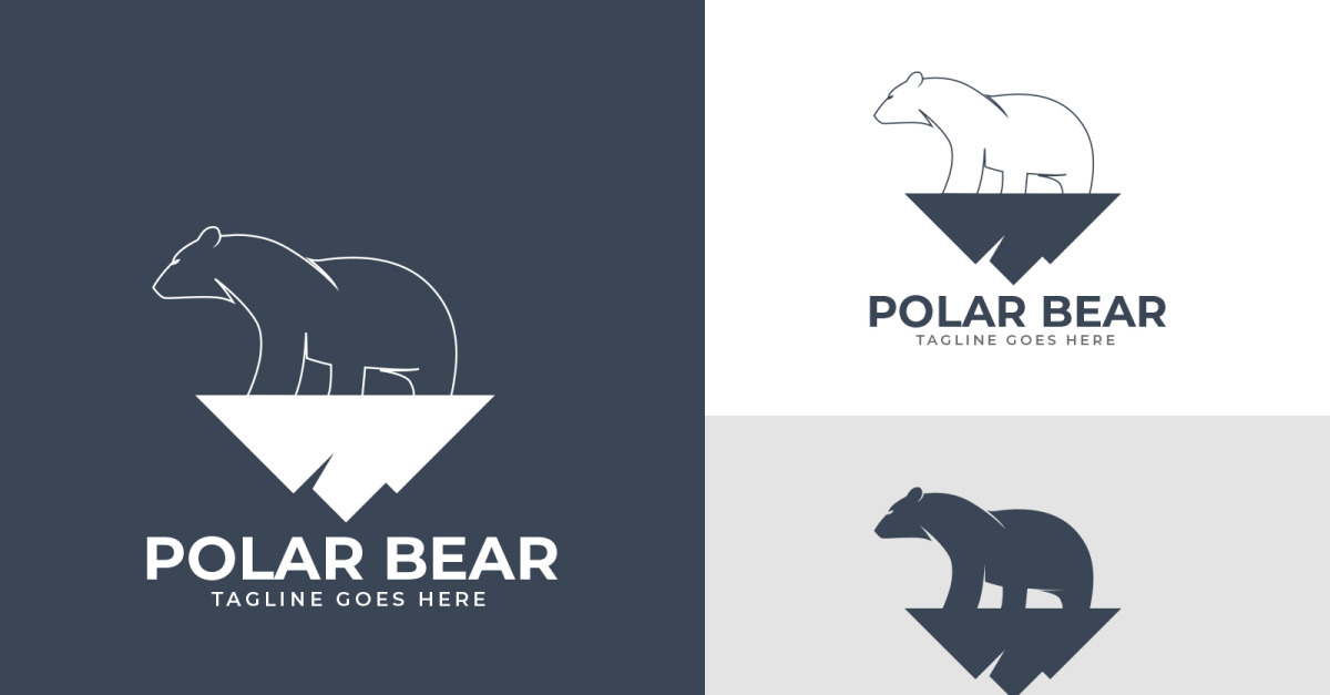 Logotipo de oso moderno | Diseño de plantilla de logotipo de oso mínimo