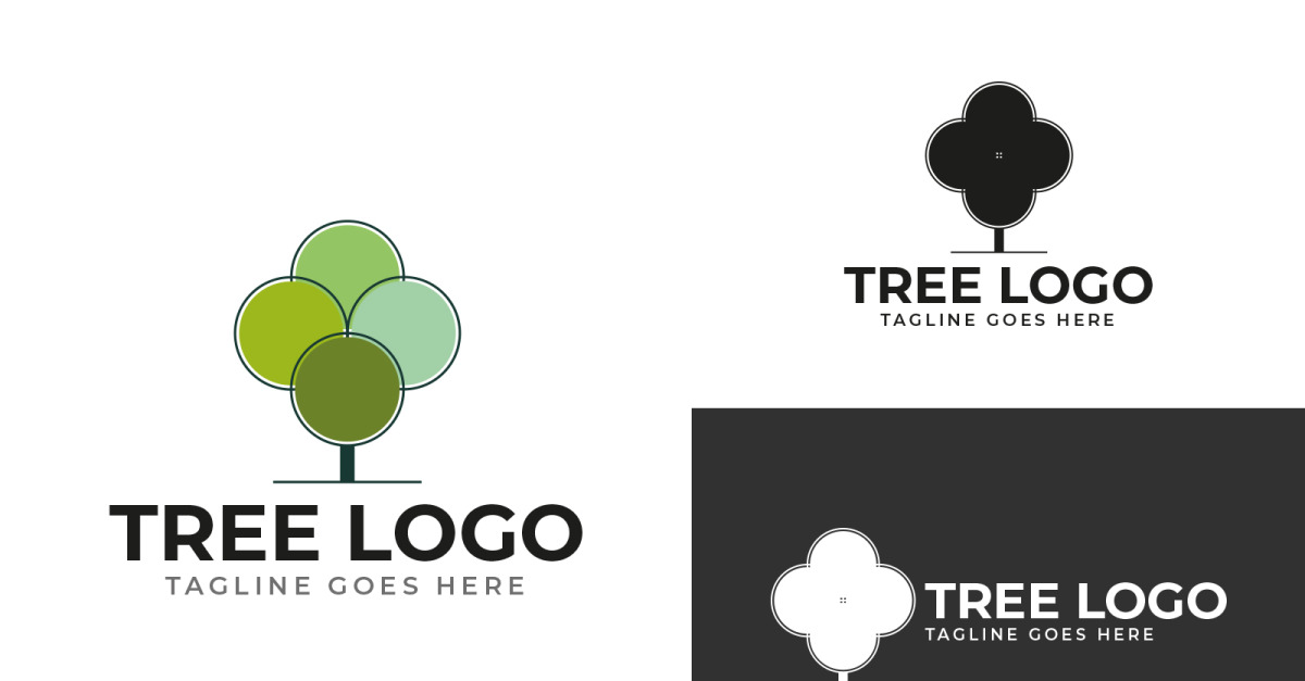 Minimal Modern Tree Logo | Tree Logo Design - TemplateMonster