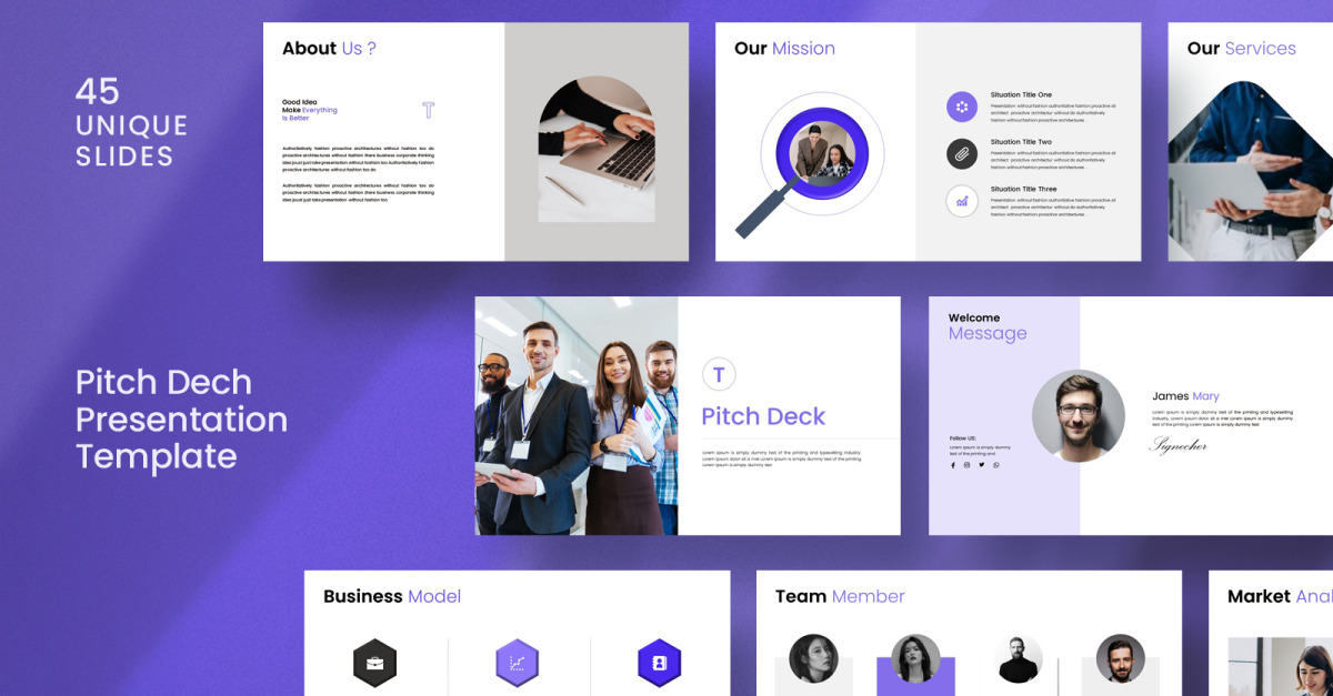 Pitch Deck-PowerPoint Presentation Template - TemplateMonster