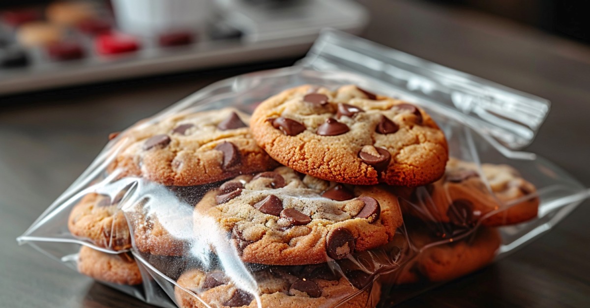 Cookies aux pépites de chocolat sur papier sulfurisé 07