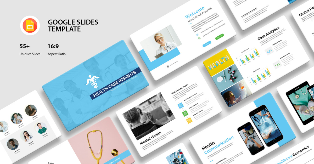 Healthcare Insight Google Slides Template - TemplateMonster