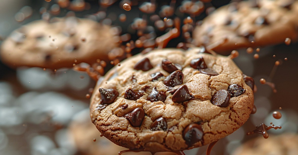 Floating Cookie Flying Chocolate chip cookies 158