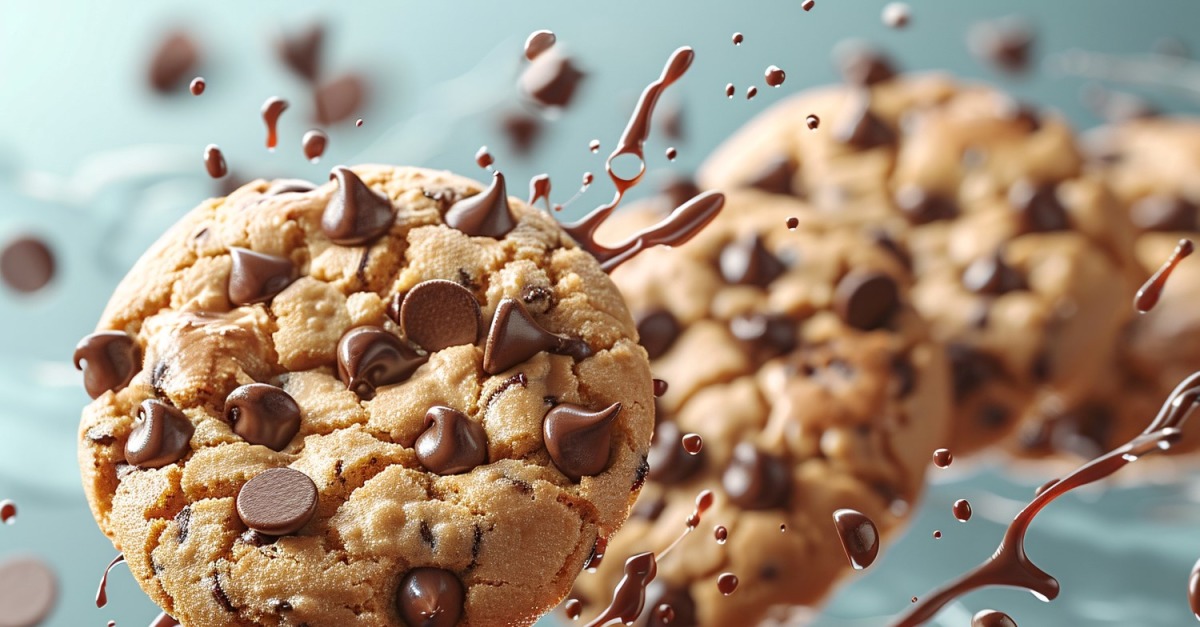 Floating Cookie Flying Chocolate chip cookies 166