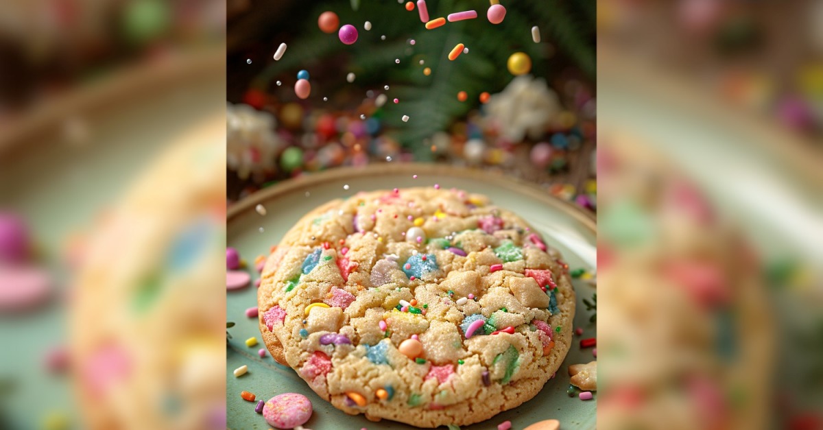 Chocolate chip cookies with multi colour sprinkle 28