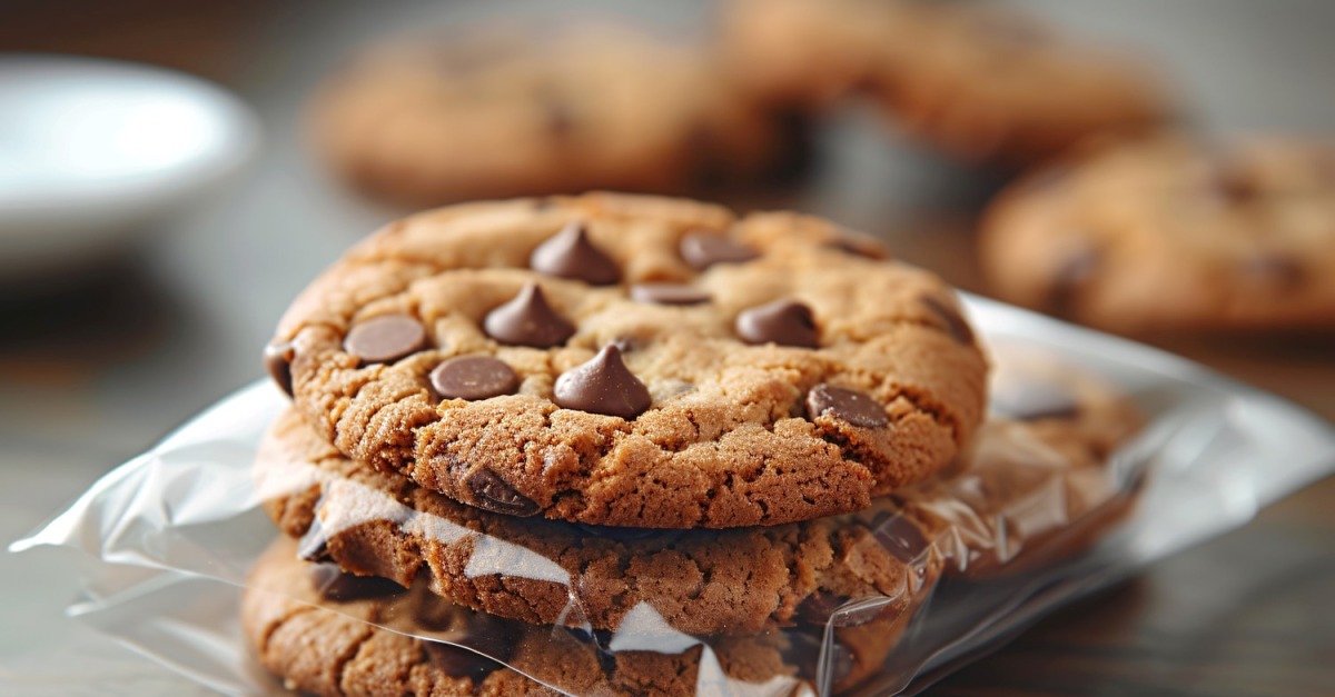 Cookies aux pépites de chocolat sur papier sulfurisé 253