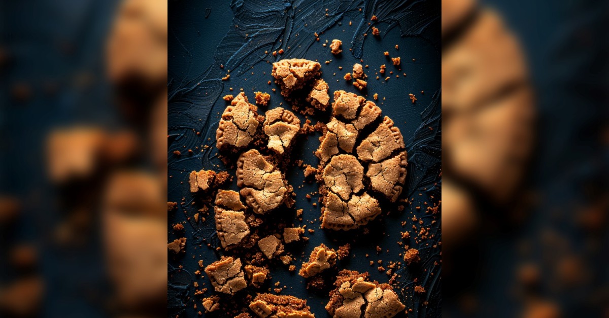 Different stages of eaten cookie Chocolate chip cookies 42