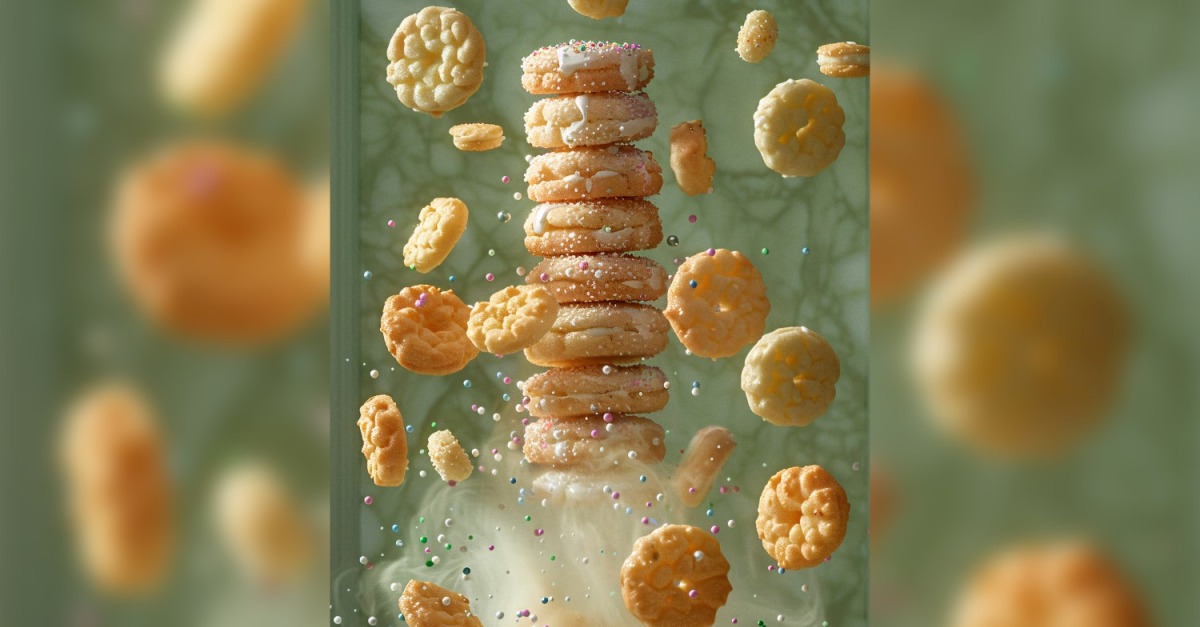 Floating Cookie Flying Chocolate chip cookies 24