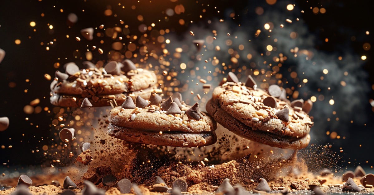 Floating Cookie Flying Chocolate chip cookies 257