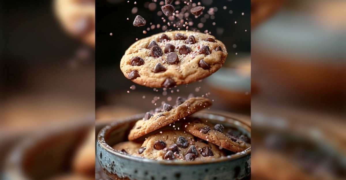 Floating Cookie Flying Chocolate chip cookies 17.