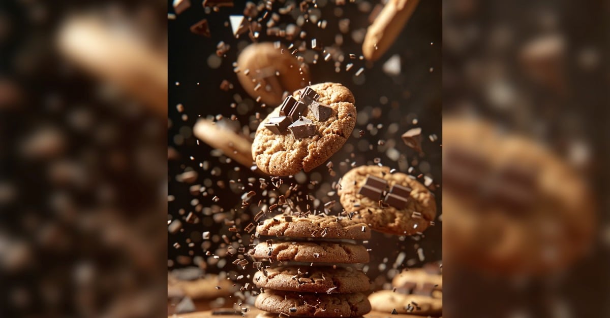 Floating Cookie Flying Chocolate chip cookies 130