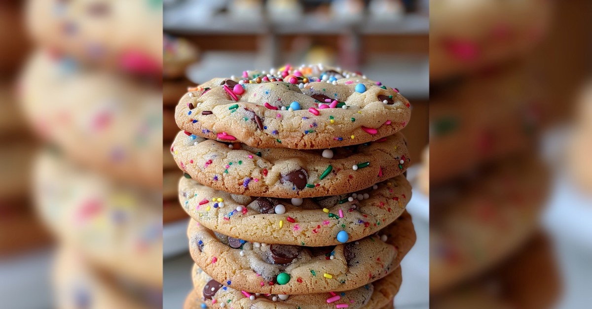 Galletas con chispas de chocolate y espolvoreado multicolor 169