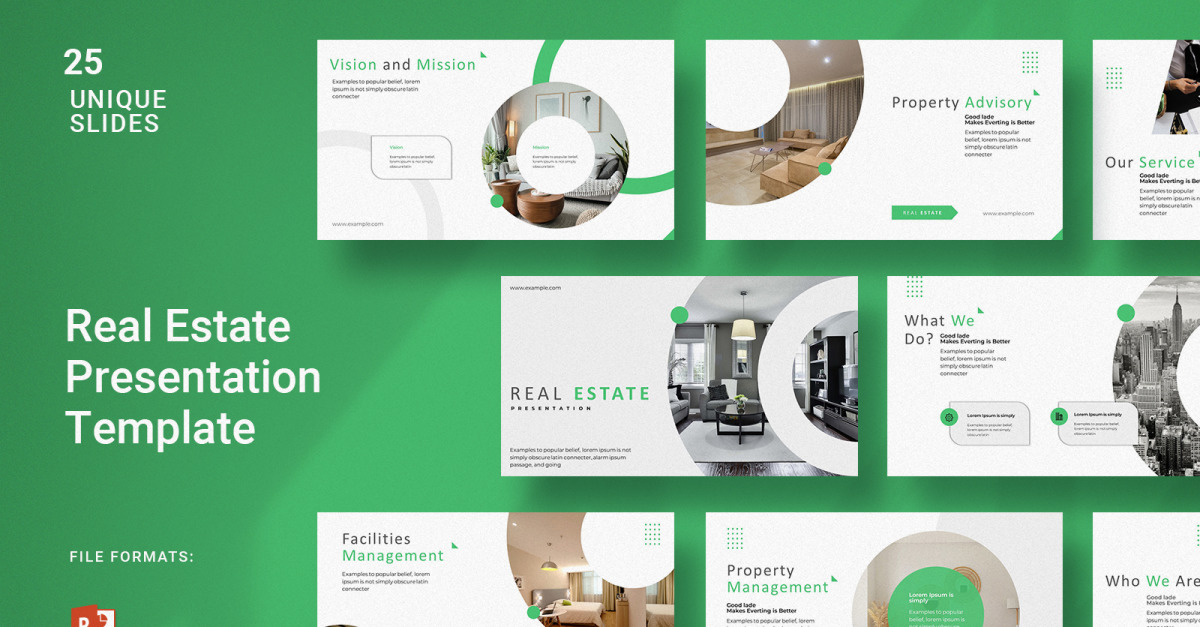 Modern Real Estate Presentation Template - TemplateMonster