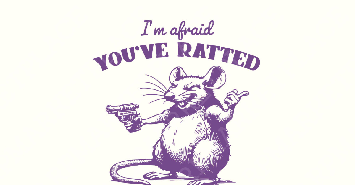 You've Ratted Your Last Tatouille Funny Rat Vintage Cooking Shirt ...