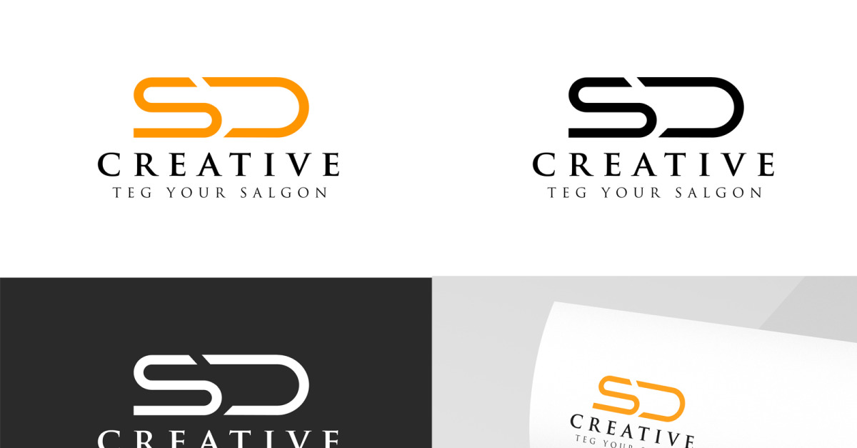 SD Letters Logo Design Template #423731 - TemplateMonster