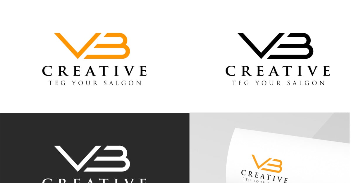 VB Letters Logo Design Template #423763 - TemplateMonster