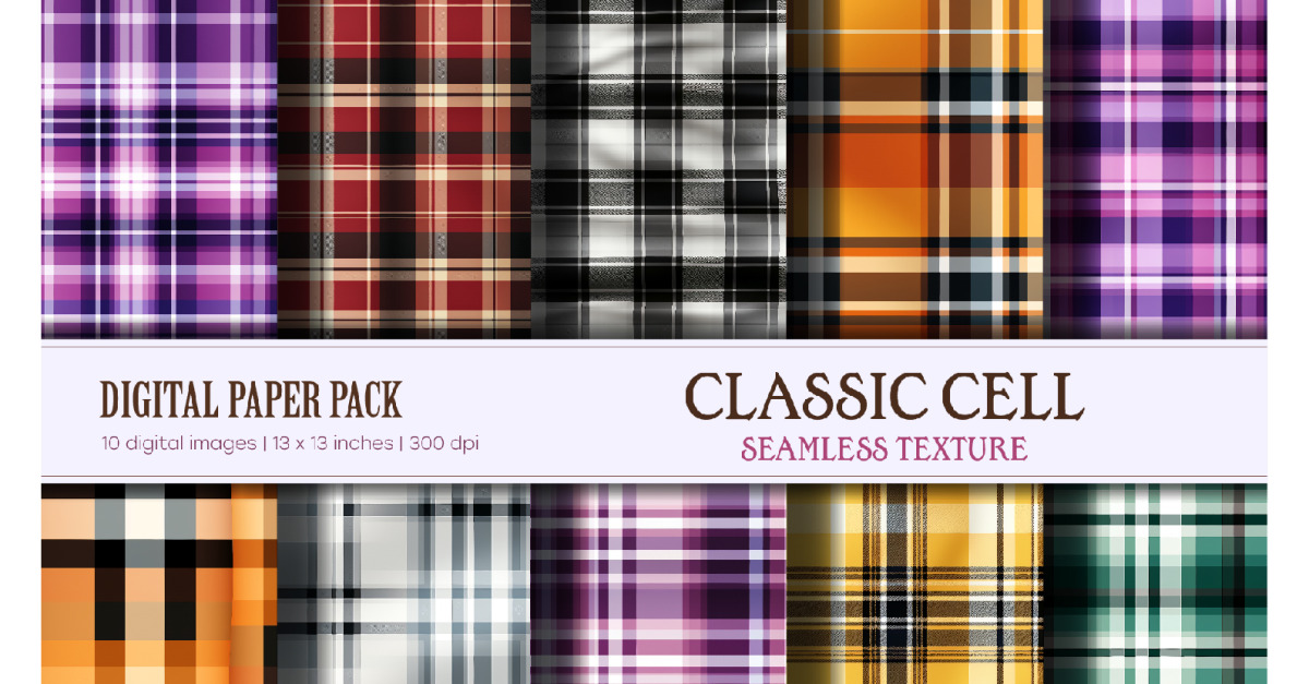 Seamless Texture Classic Cell. Digital Paper.