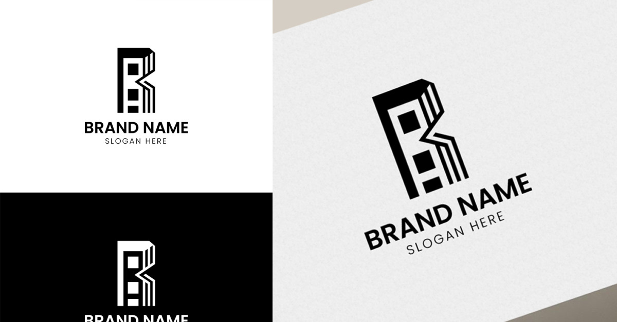 Letter B Building vector logo #423992 - TemplateMonster