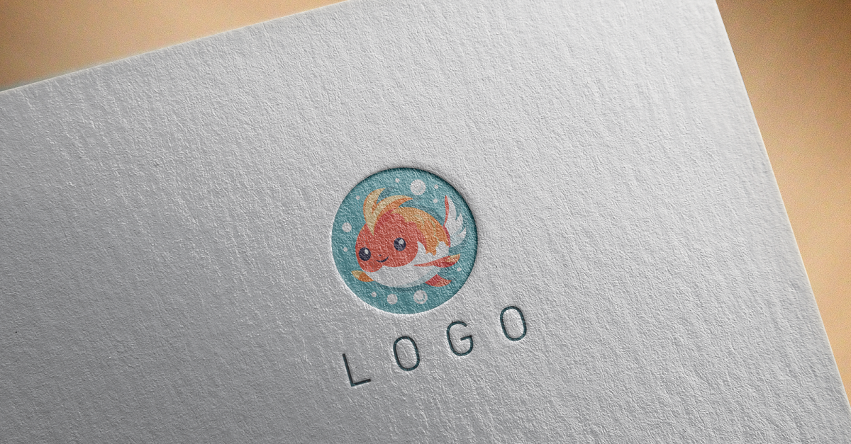 Modern Cute Fish Logo-0520-23 #424000 - TemplateMonster