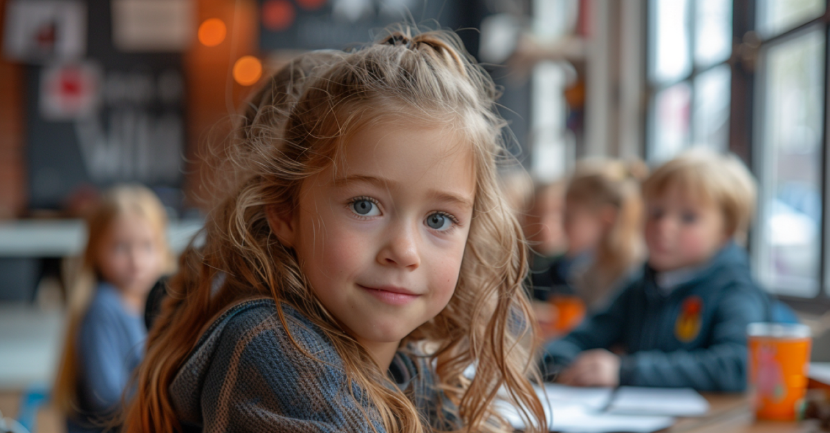 Kids wearing school uniform white shirts and grey pants 202