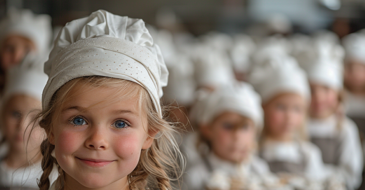 Kids wearing school uniform white shirts and grey pants 239