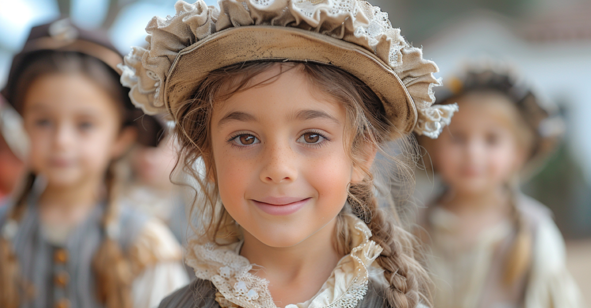 Kids wearing school uniform white shirts and grey pants 277