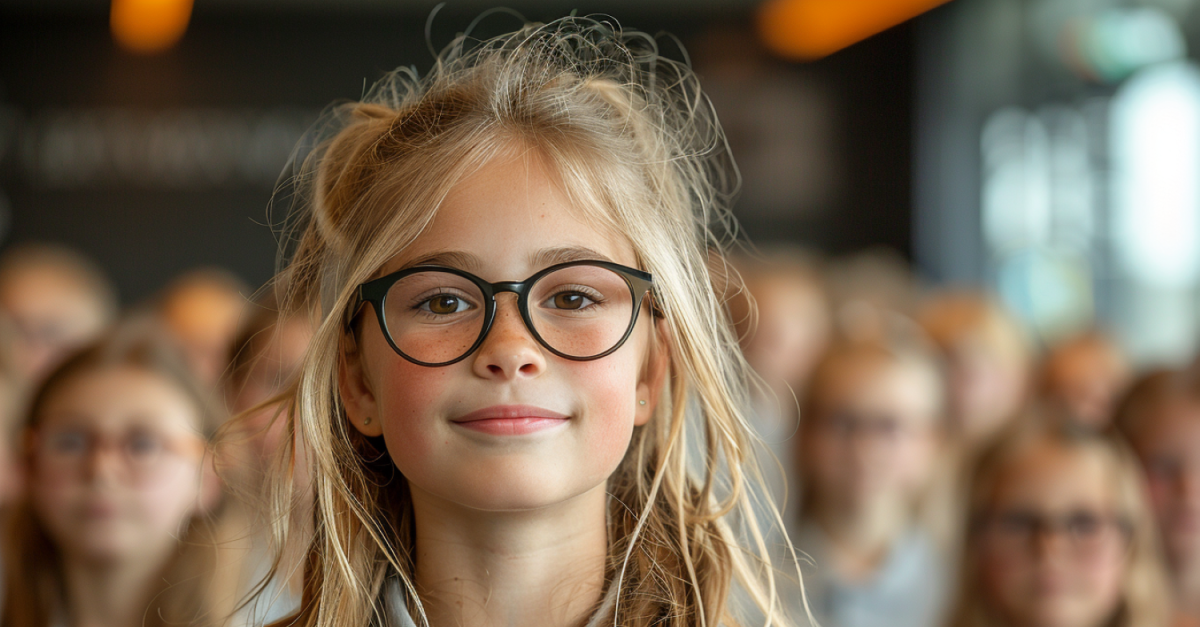Kids wearing school uniform white shirts and grey pants 397