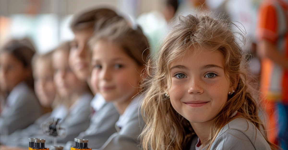 Kids Young scientists conducted experiments in school's lab 383