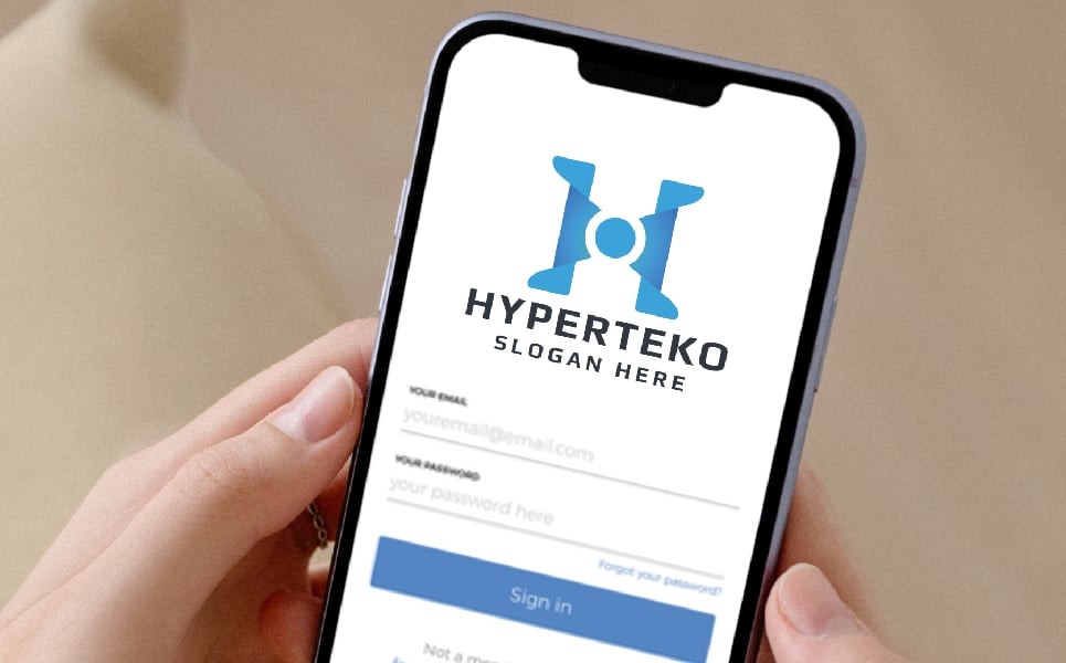 Hyper Technology Letter H Logo #424619 - TemplateMonster