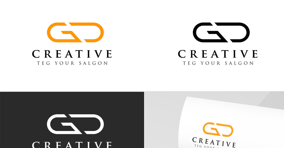 GD Letters Logo Design Template #424842 - TemplateMonster