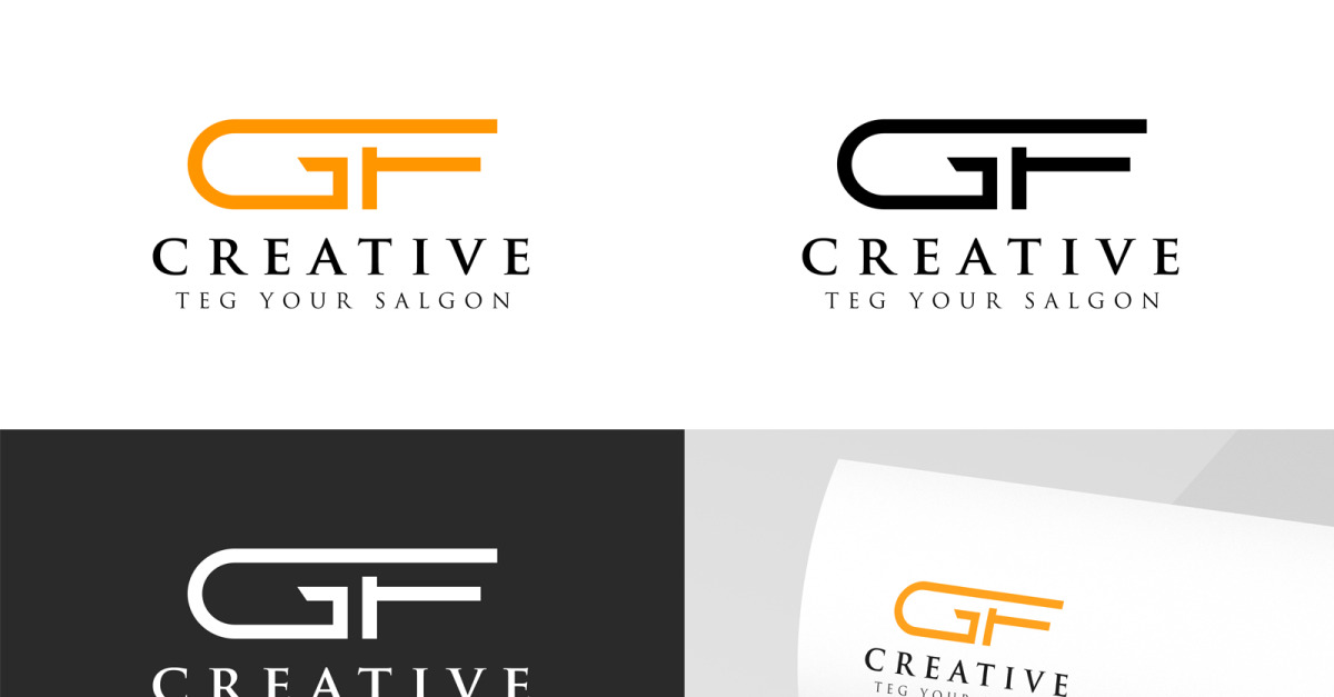 GF Letters Logo Design Template #424844 - TemplateMonster