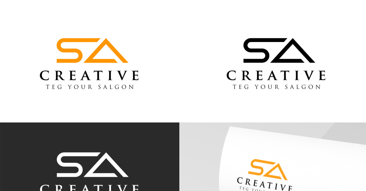 SA Letters Logo Design Template #424853 - TemplateMonster