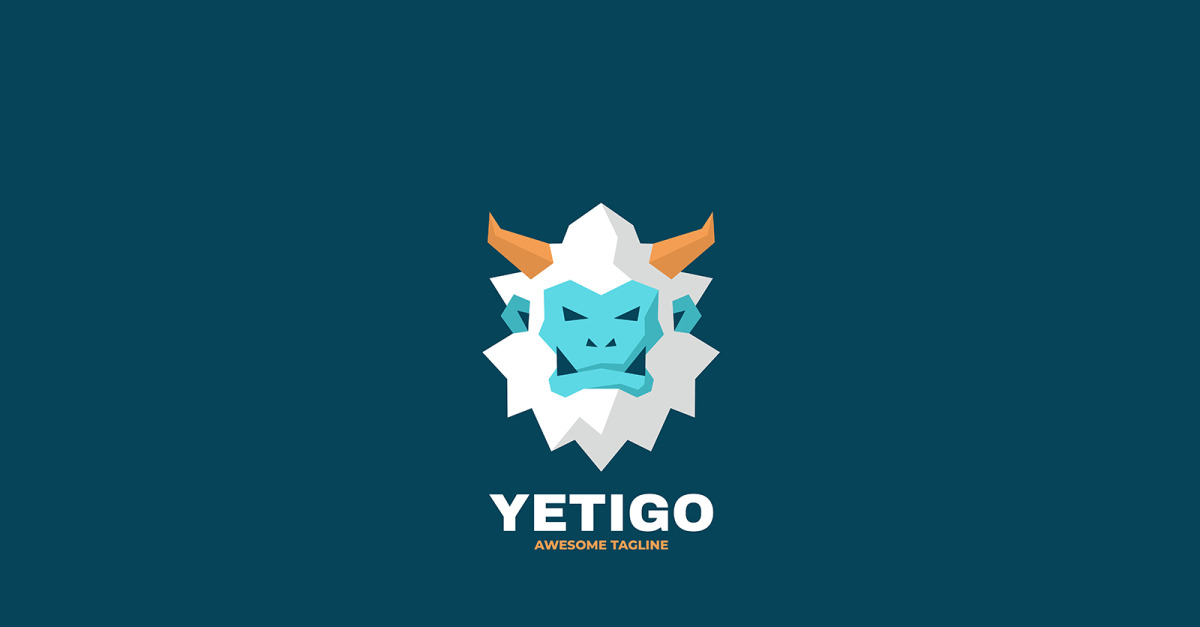 Yeti Flat Modern Logo Design #424882 - TemplateMonster
