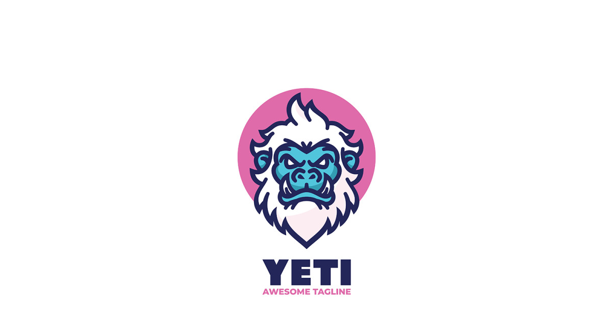 Yeti Simple Mascot Logo Design #424881 - TemplateMonster